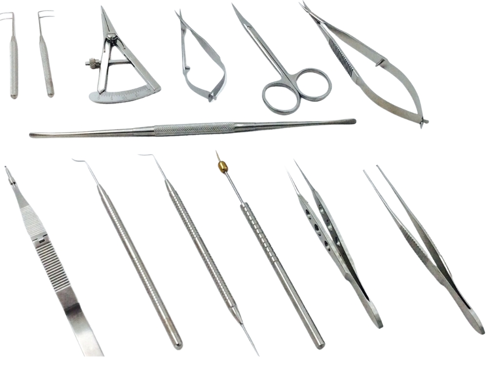 Microsurgery instruments kit set Ophthalmic Surgery - Kiyan Care